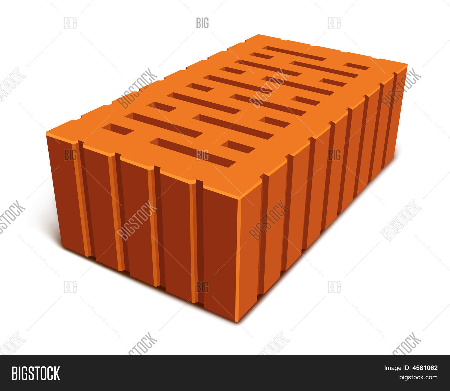 Isolated Brick House Vector & Photo (Free Trial) | Bigstock