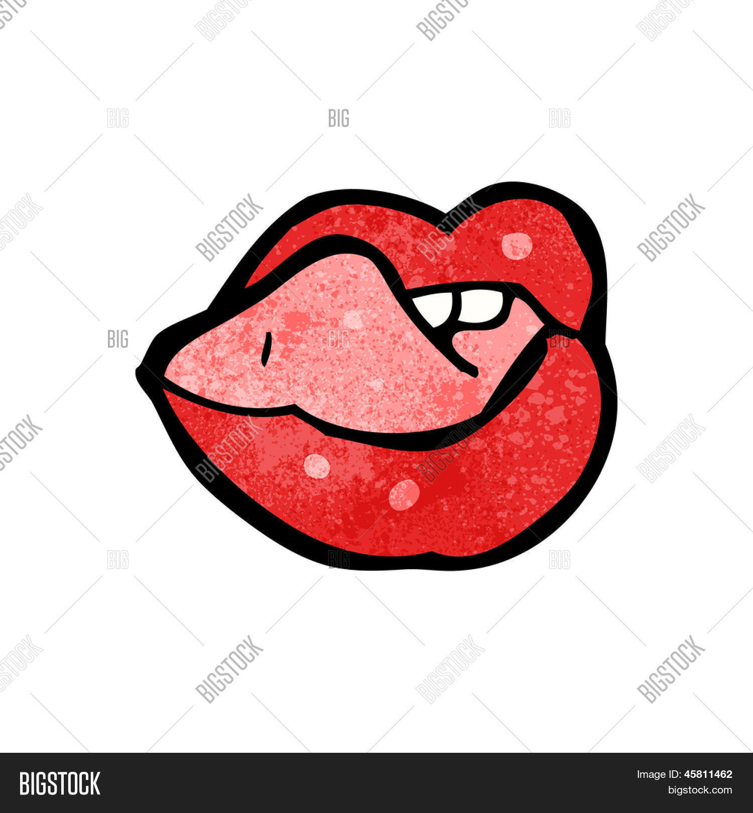Sexy Lips Cartoon Image & Photo (Free Trial) | Bigstock