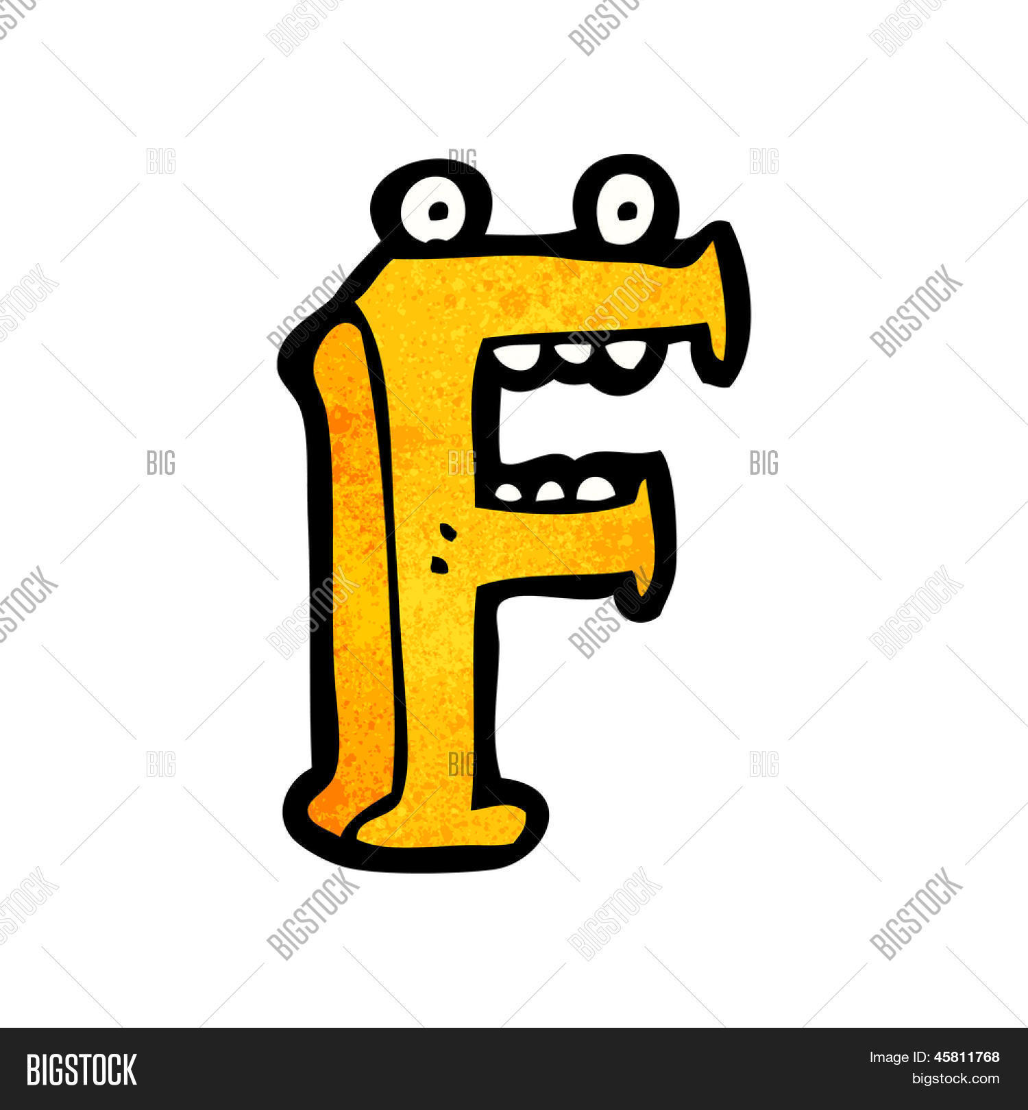 Cartoon Letter F Image & Photo (Free Trial) | Bigstock