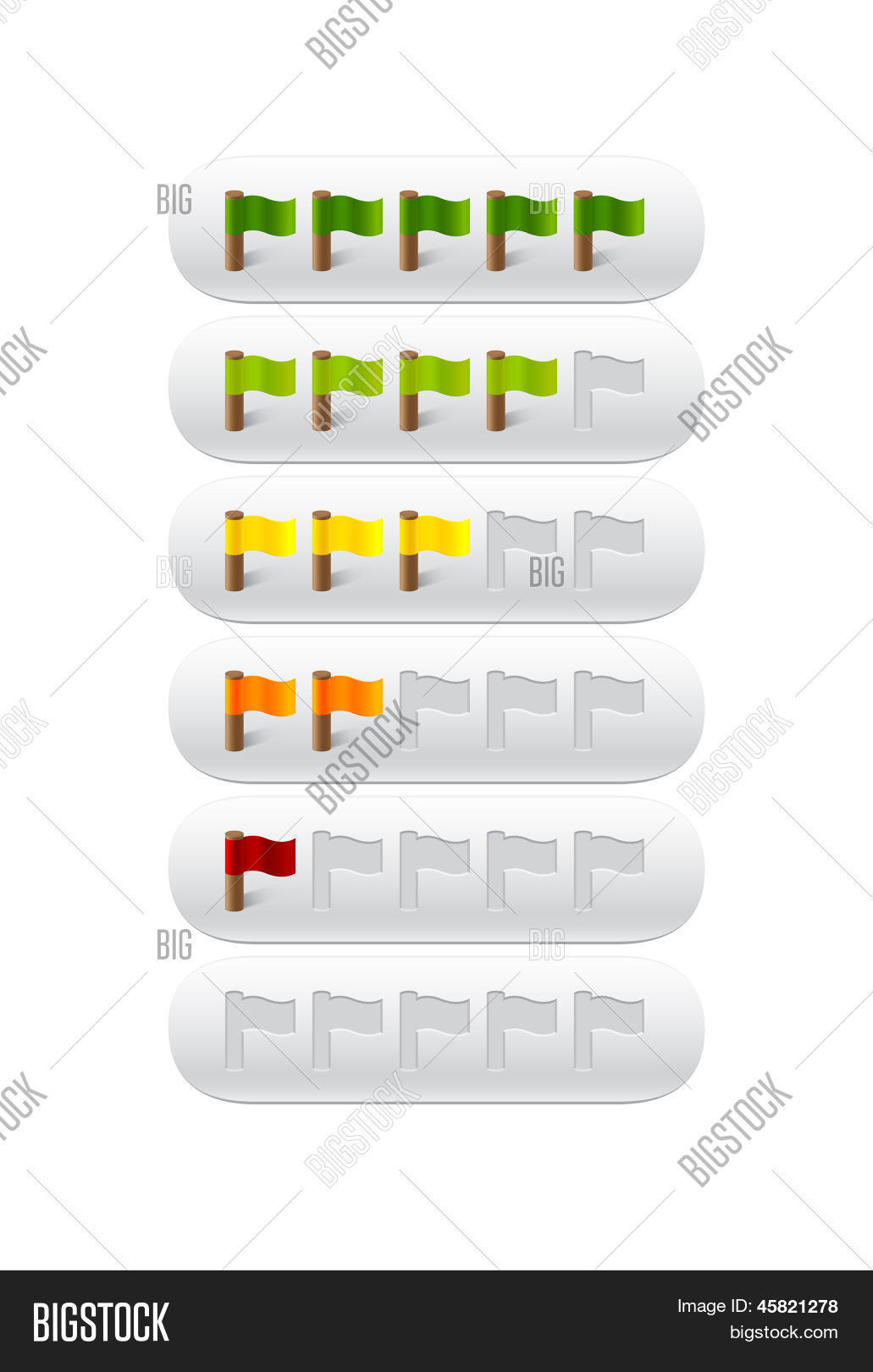 Progress Bar Color Vector & Photo (Free Trial) | Bigstock