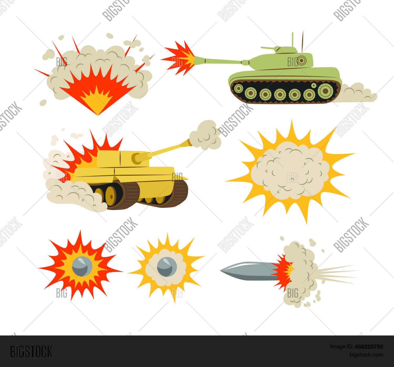 Shooting Tanks Vector & Photo (Free Trial) | Bigstock