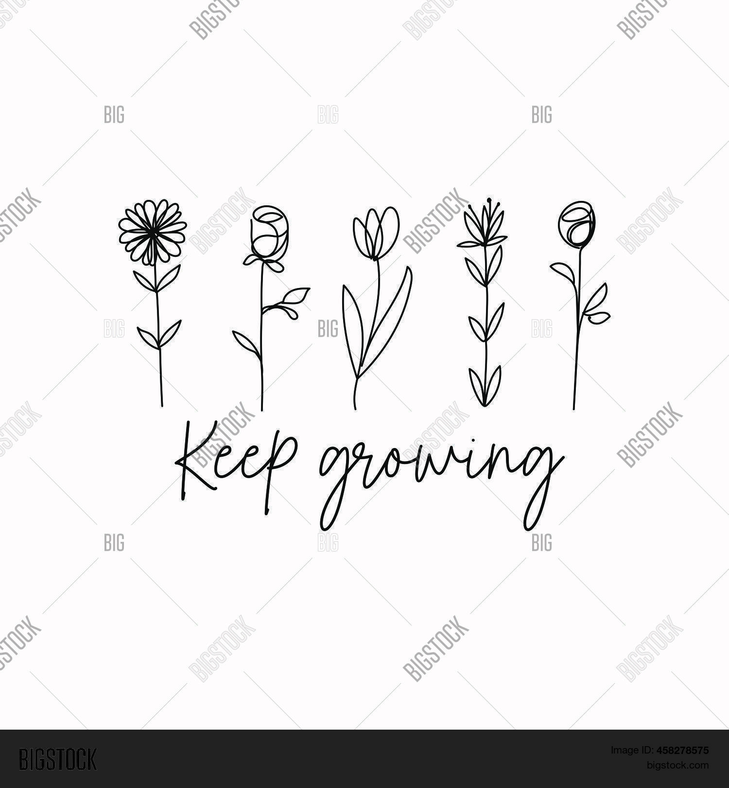 Keep Growing Trendy Vector & Photo (Free Trial) | Bigstock