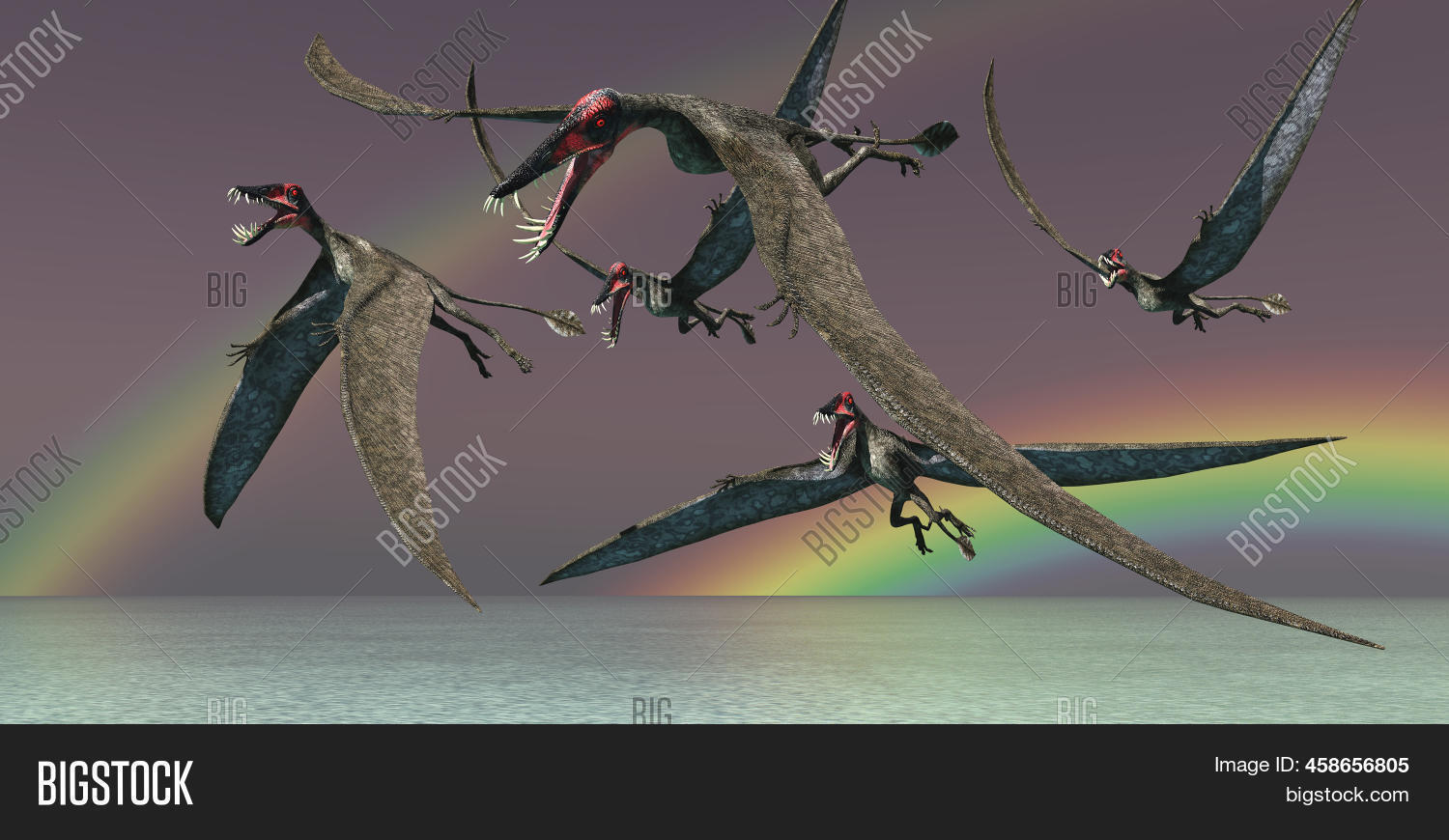 Dorygnathus Reptiles Image & Photo (Free Trial) | Bigstock