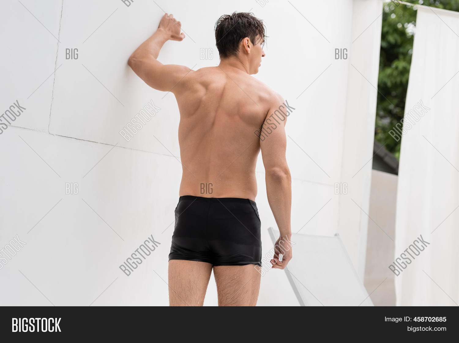 Back View Shirtless Image & Photo (Free Trial) | Bigstock