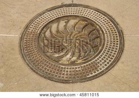 Shell Manhole Cover Image & Photo (Free Trial) | Bigstock