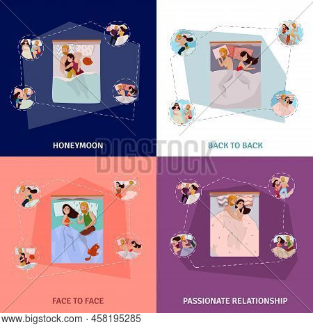 Couple Sleeping Poses Vector & Photo (Free Trial) | Bigstock