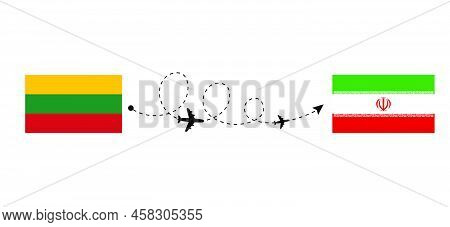 Vector y foto Flight Travel (prueba gratis) | Bigstock