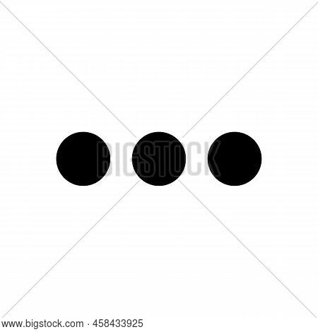Three Horizontal Dots Vector & Photo (Free Trial) | Bigstock