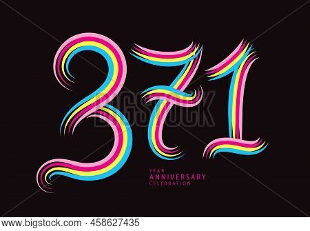 371 Number Design Vector & Photo (Free Trial) | Bigstock