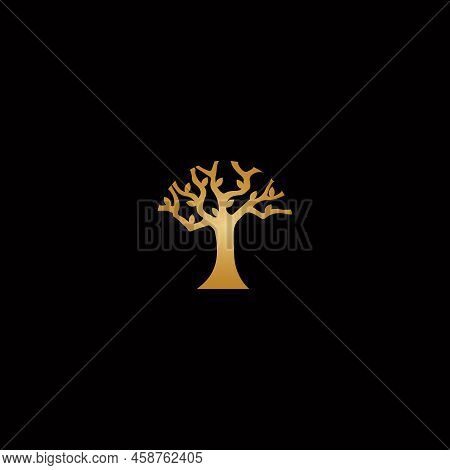 Golden Tree Vector Vector & Photo (Free Trial) | Bigstock