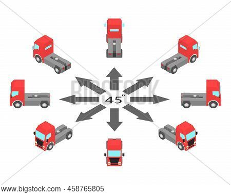 Rotation Trucks Vector & Photo (Free Trial) | Bigstock