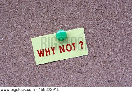 Why Not Question Mark Image & Photo (Free Trial) | Bigstock