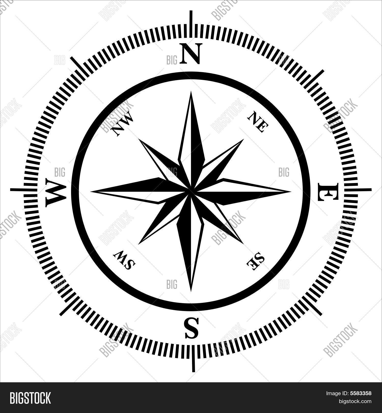 Compass Rose Vector & Photo (Free Trial) | Bigstock