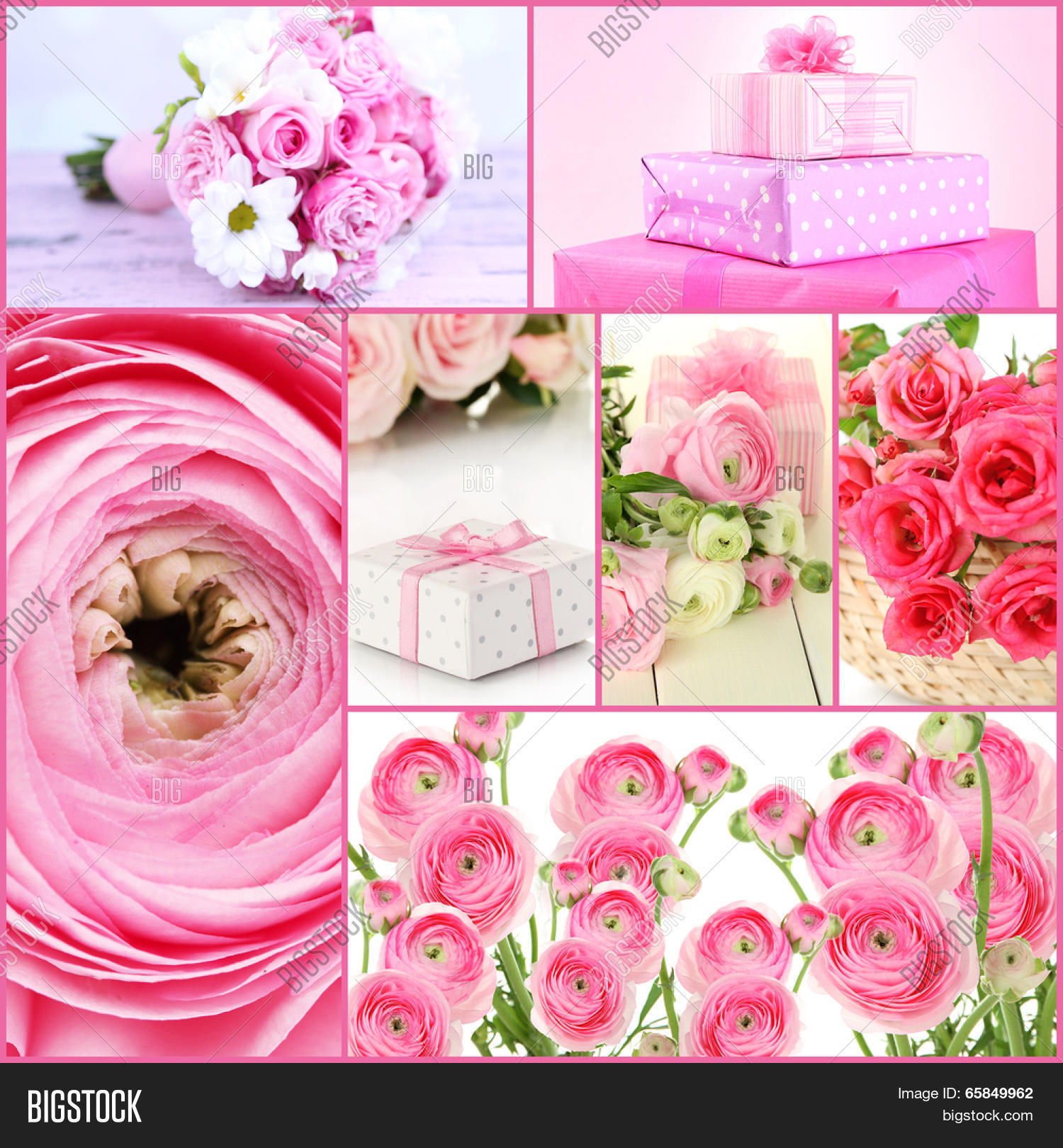 Collage Photos Flowers Image & Photo (Free Trial) | Bigstock