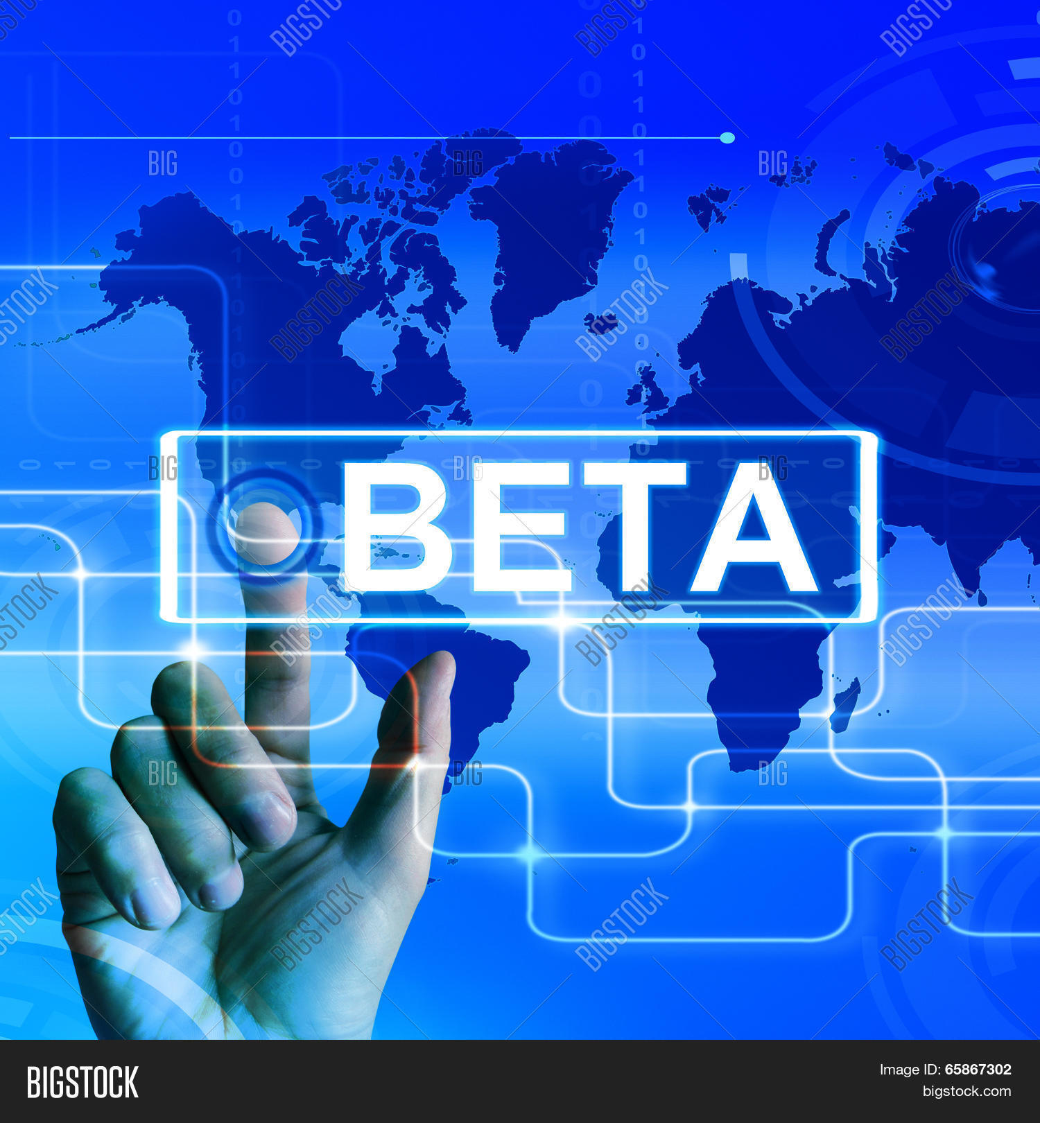 Beta Map Displays Image & Photo (Free Trial) | Bigstock