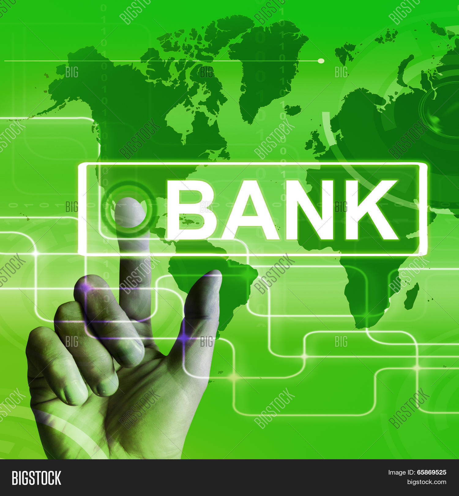 Bank Map Displays Image & Photo (Free Trial) | Bigstock