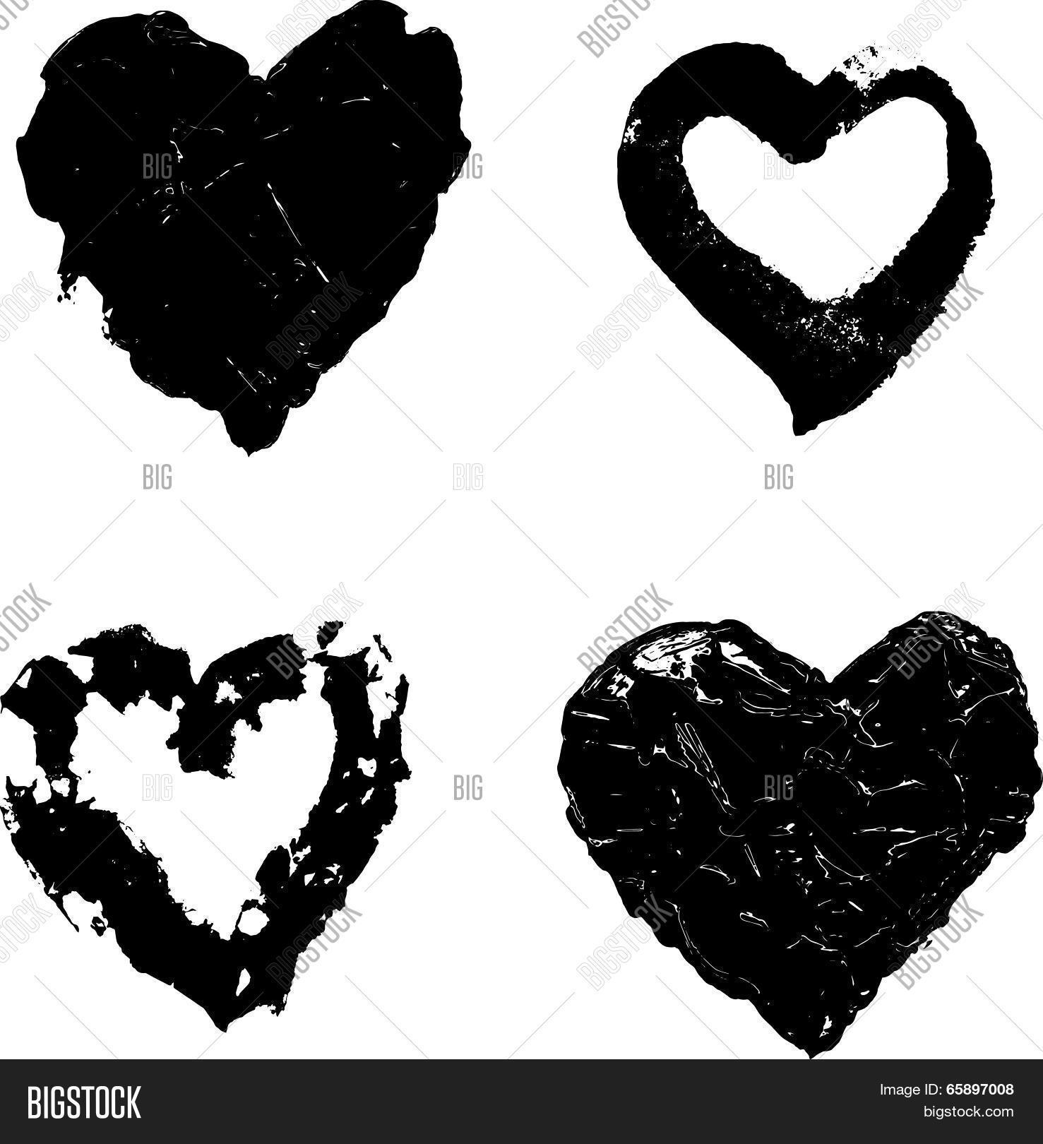 Heart Silhouette Vector & Photo (Free Trial) | Bigstock