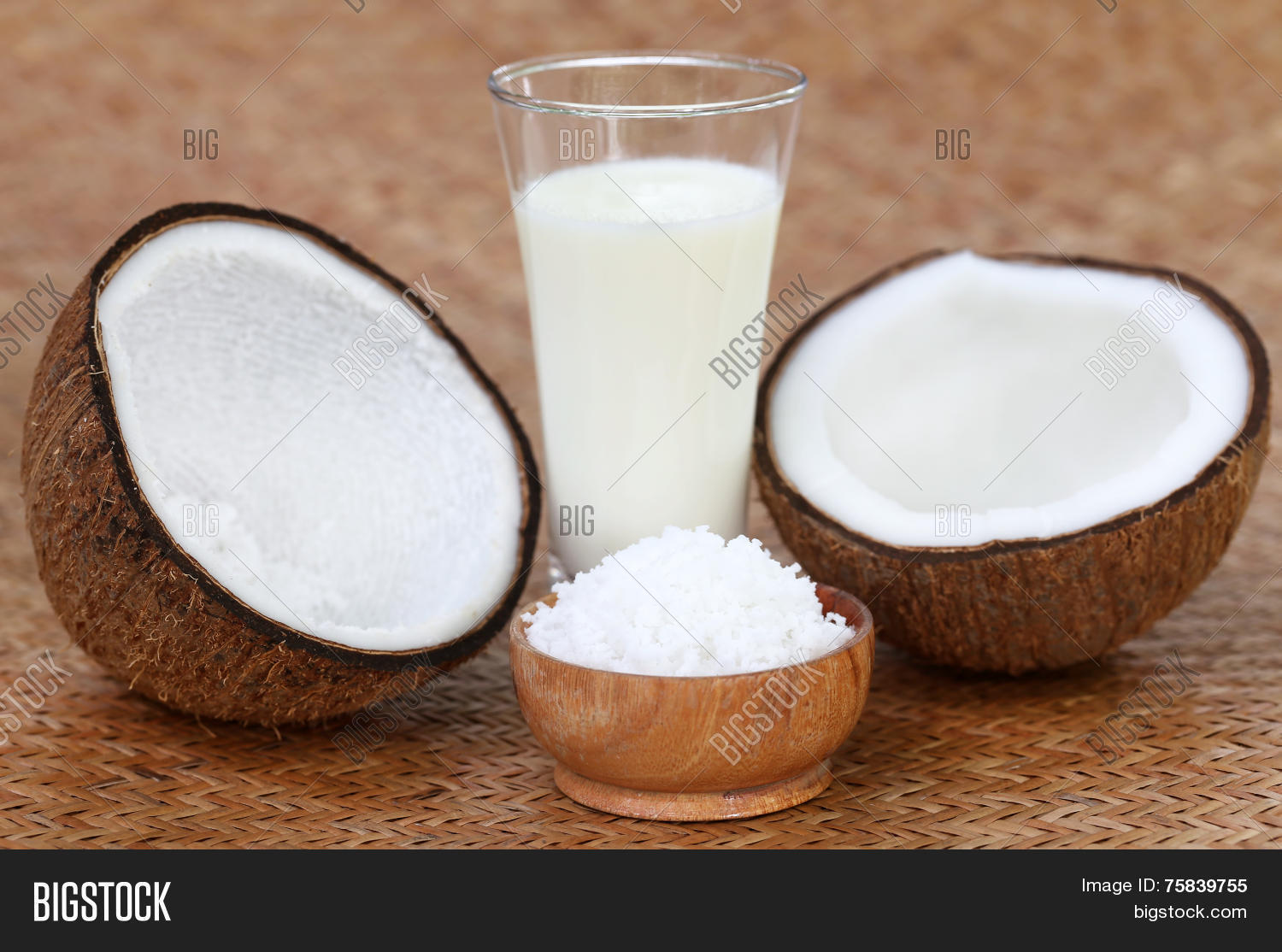 Fresh Coconut Milk Image & Photo (Free Trial) | Bigstock