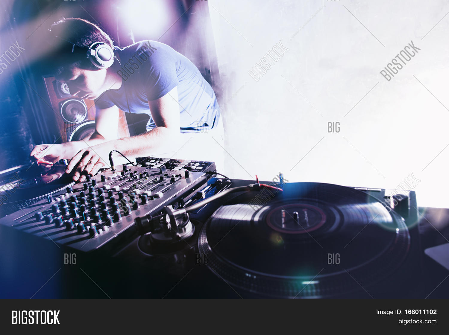 Club DJ Playing Mixing Image & Photo (Free Trial) | Bigstock