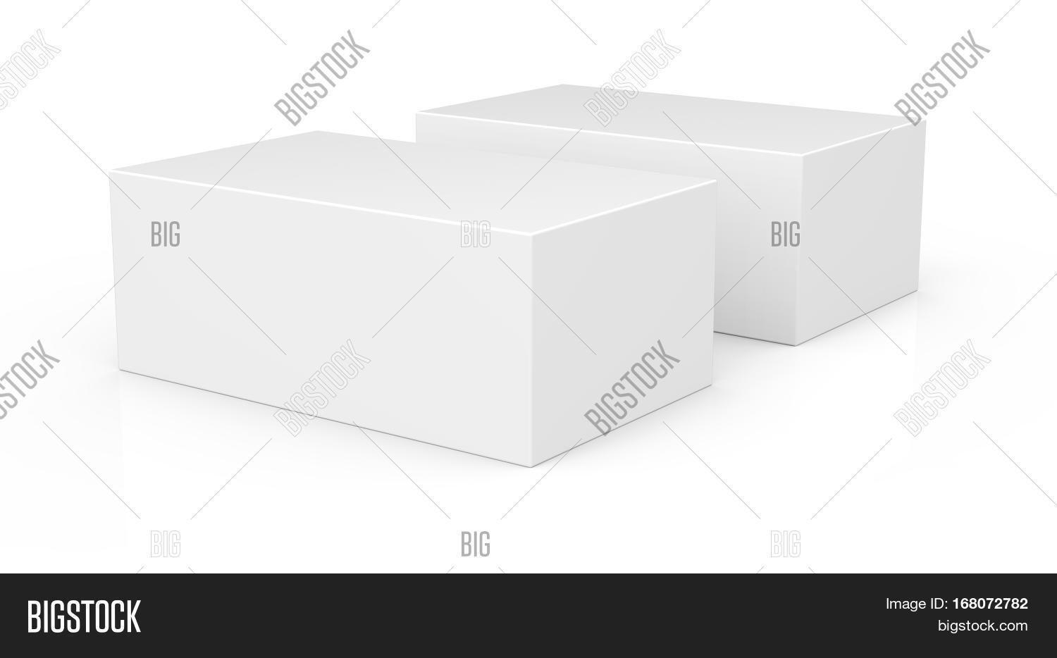 Two Blank White Boxes Image & Photo (Free Trial) | Bigstock