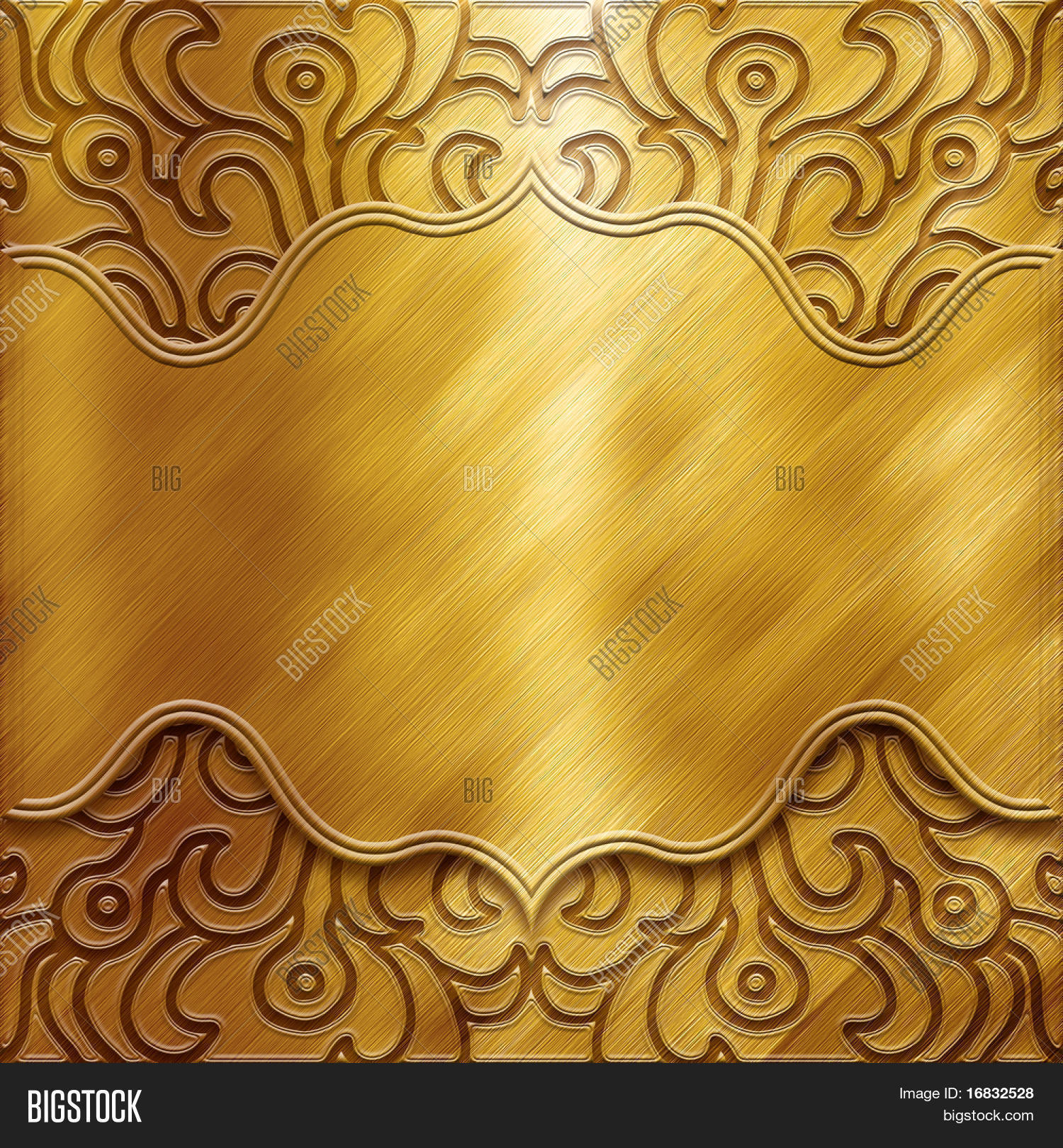 Gold Metal Plate Image & Photo (Free Trial) | Bigstock