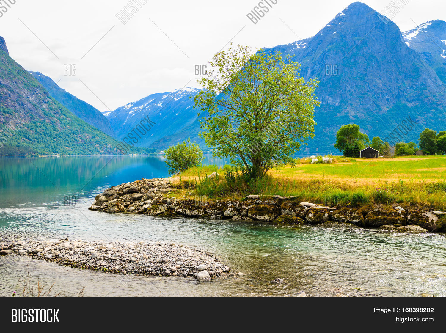 Mountains Lake Norway, Image & Photo (Free Trial) | Bigstock