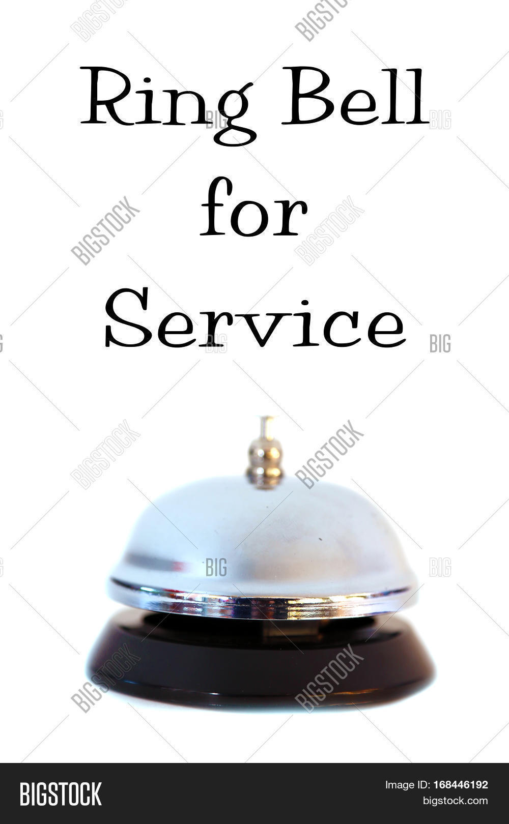 Service Bell. Isolated Image & Photo (Free Trial) | Bigstock