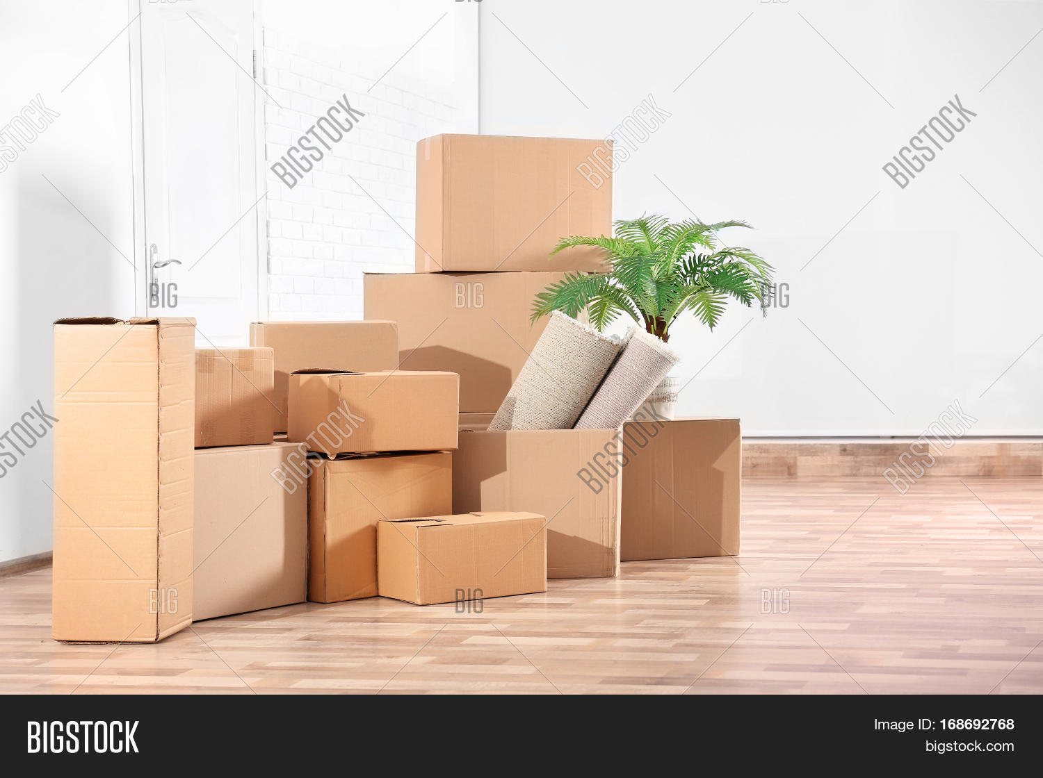 Pile Boxes Moving Image & Photo (Free Trial) | Bigstock