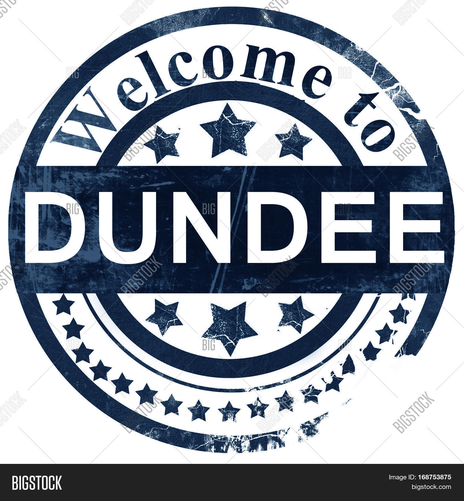 Dundee Stamp On White Image & Photo (Free Trial) | Bigstock