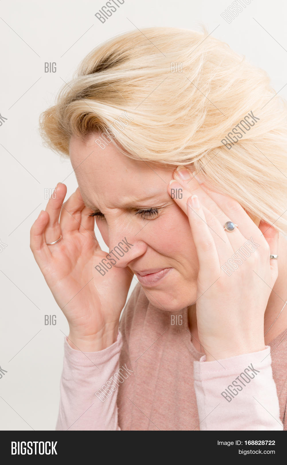 Lady Pain Touching Image & Photo (Free Trial) | Bigstock