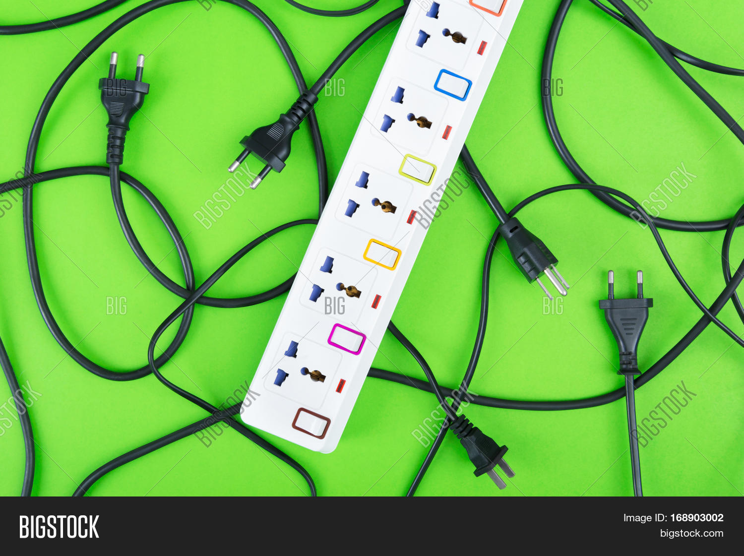 Messy Electrical Cords Image & Photo (Free Trial) | Bigstock