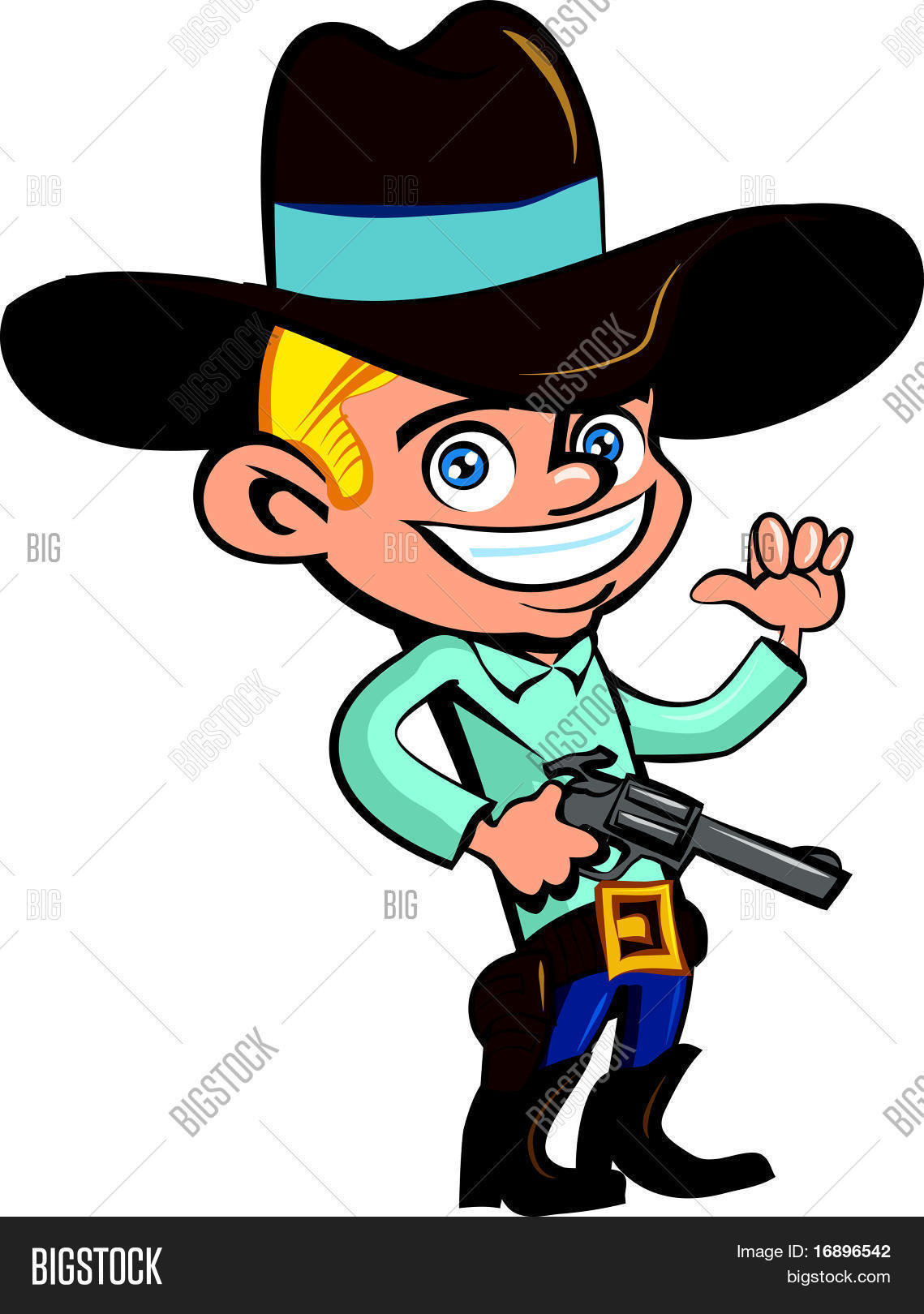 Cartoon Cowboy Vector & Photo (Free Trial) | Bigstock