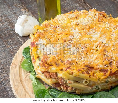 Baked Ziti Pie Cross Image & Photo (Free Trial) | Bigstock