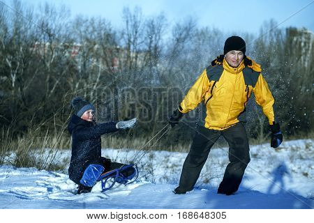 Driving Snow On Sled Image & Photo (Free Trial) | Bigstock