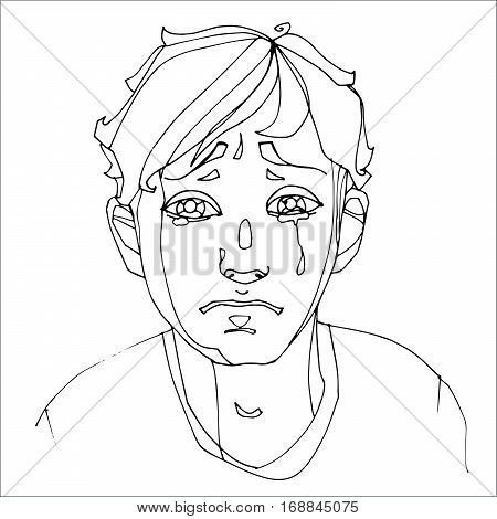 Boy Crying Heavily, Vector & Photo (Free Trial) | Bigstock
