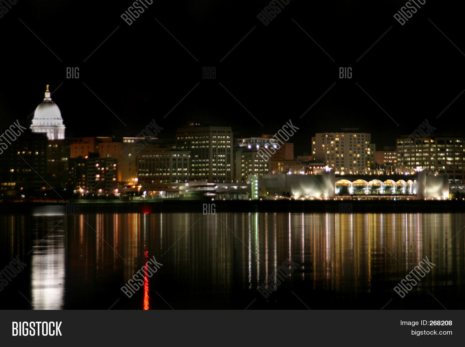 Madison Skyline Night Image & Photo (Free Trial) | Bigstock