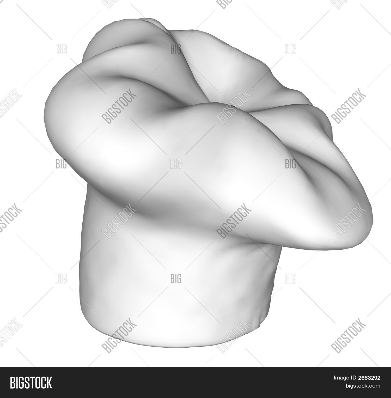 Render White Cook Hat Image & Photo (Free Trial) | Bigstock