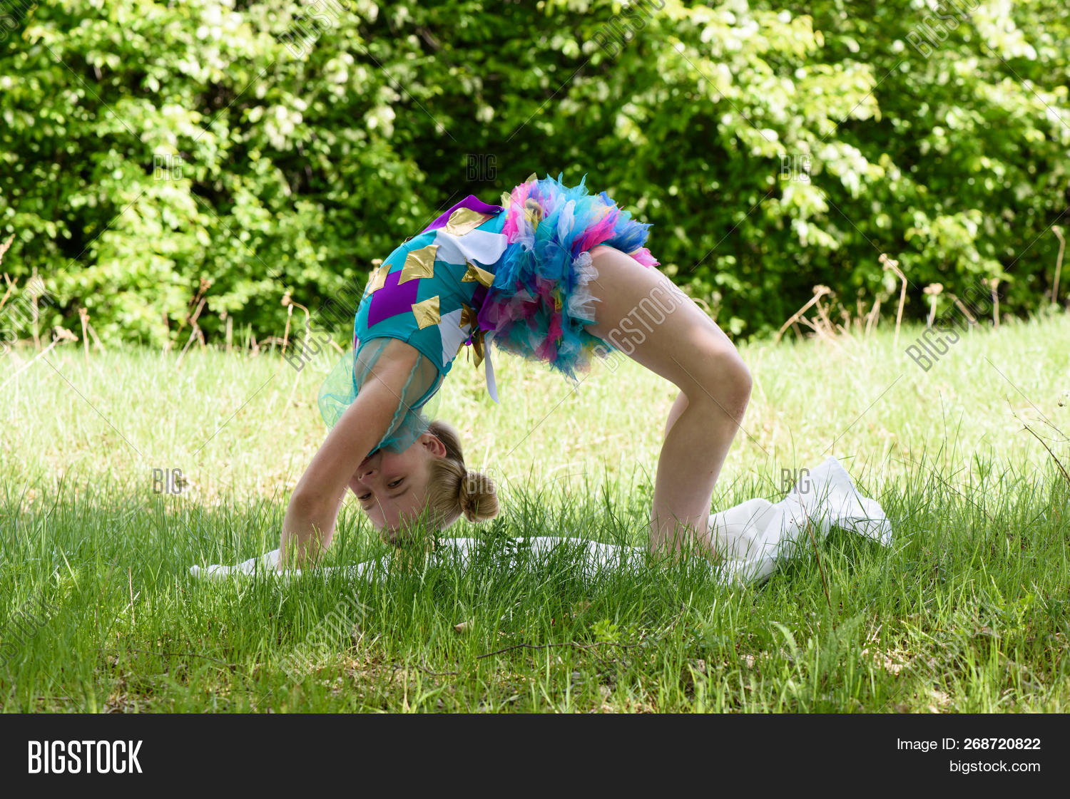 Little Girl Doing Yoga Image & Photo (Free Trial) | Bigstock