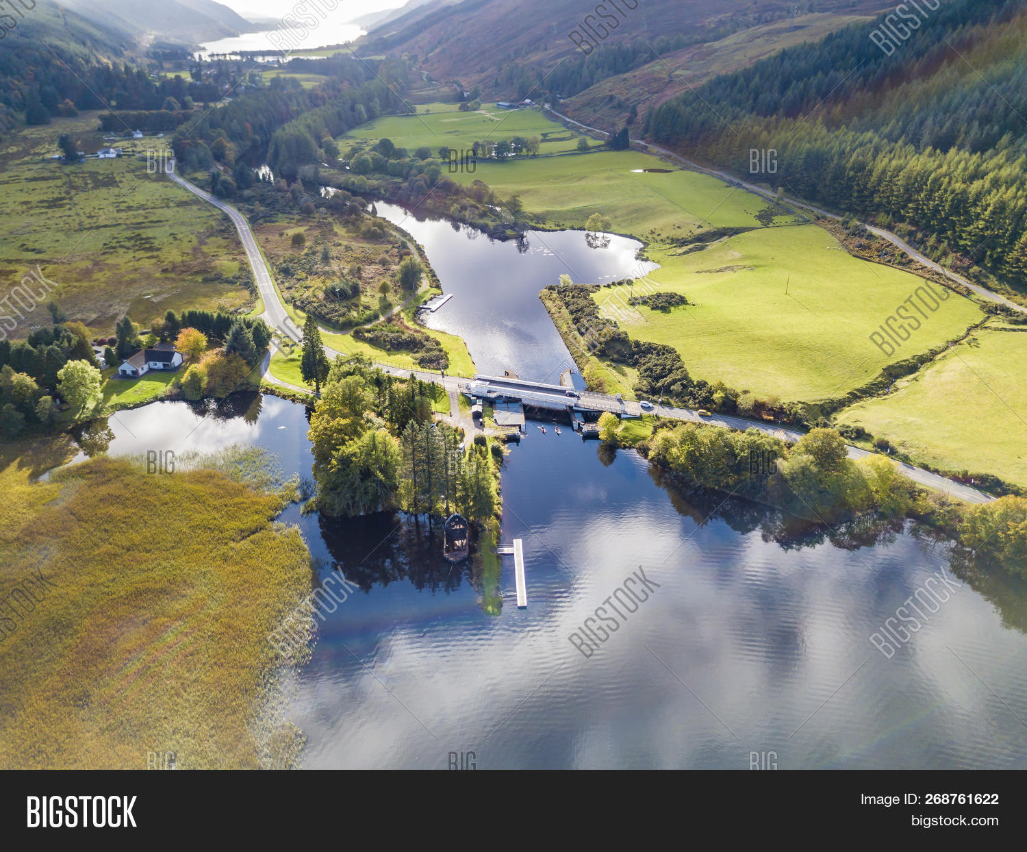 Aerial View Laggan Image & Photo (Free Trial) | Bigstock