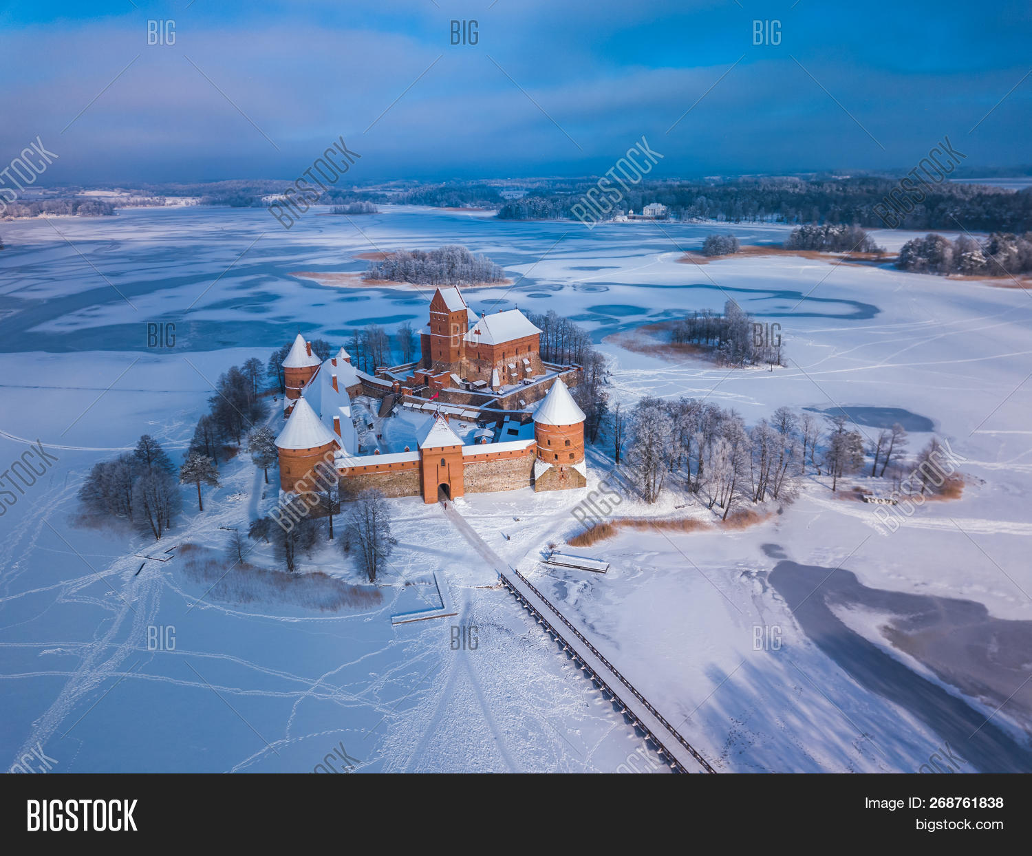 Trakai Castle Winter, Image & Photo (Free Trial) | Bigstock