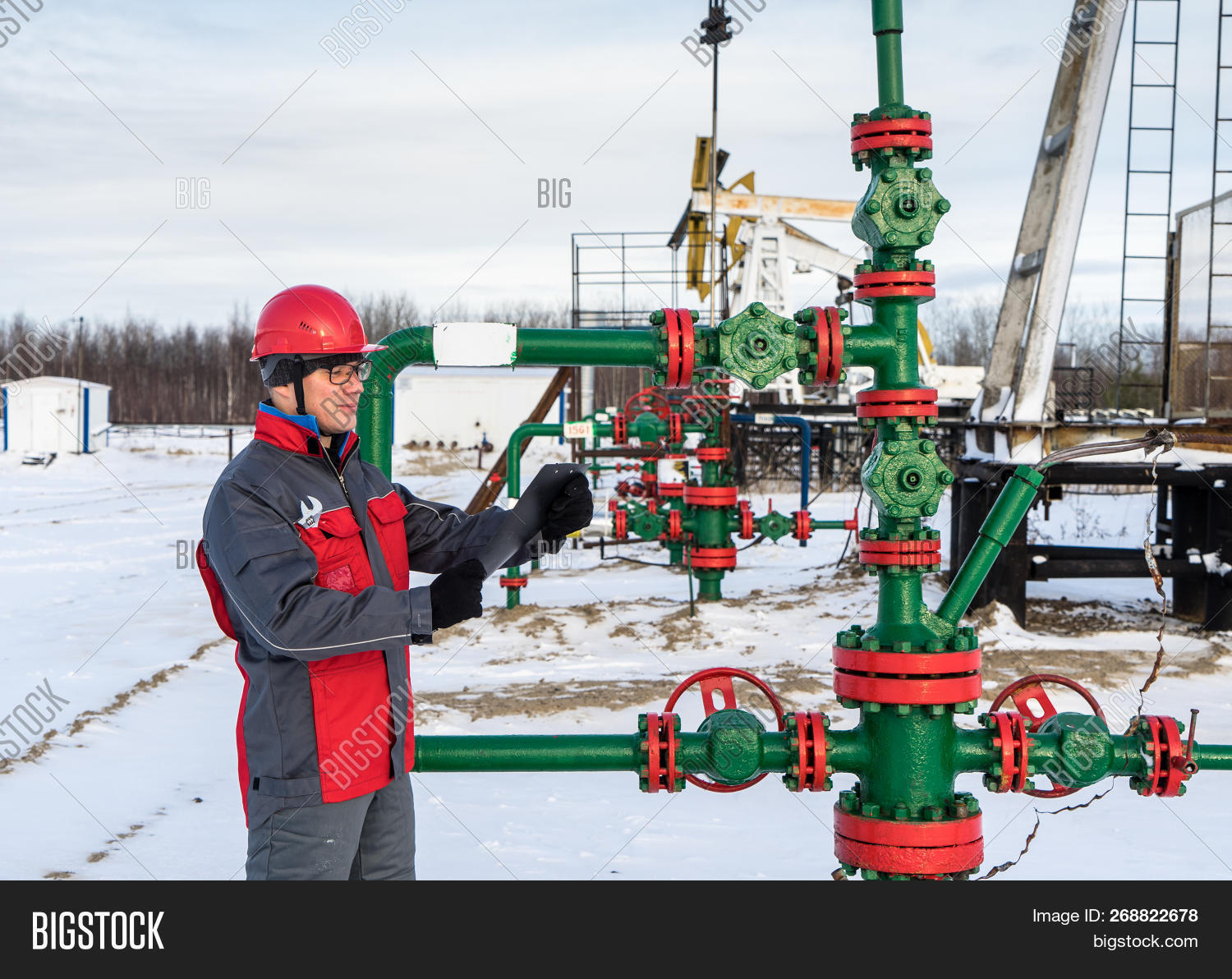 Man Worker Oilfield. Image & Photo (Free Trial) | Bigstock