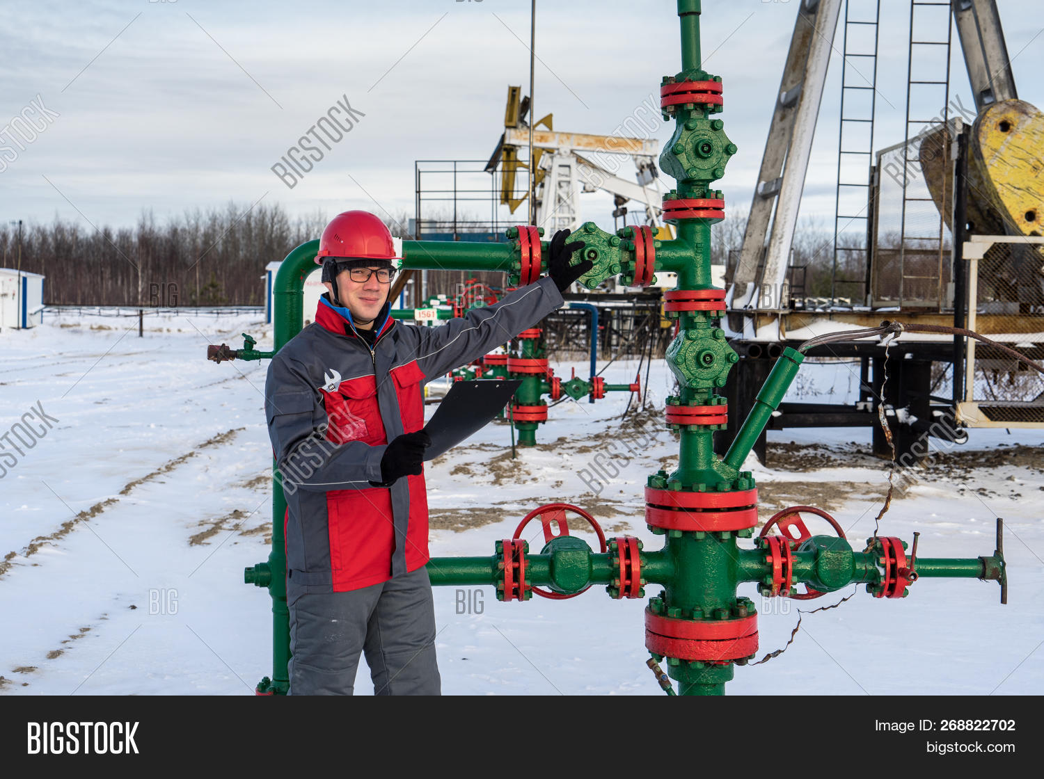 Man Worker Oilfield. Image & Photo (Free Trial) | Bigstock