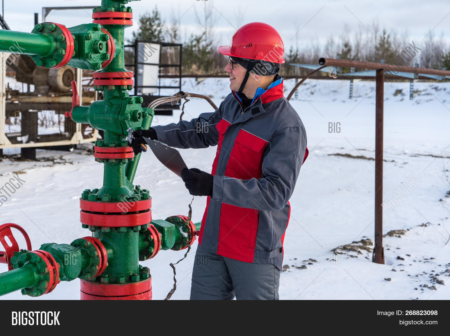 Man Worker Oilfield. Image & Photo (Free Trial) | Bigstock