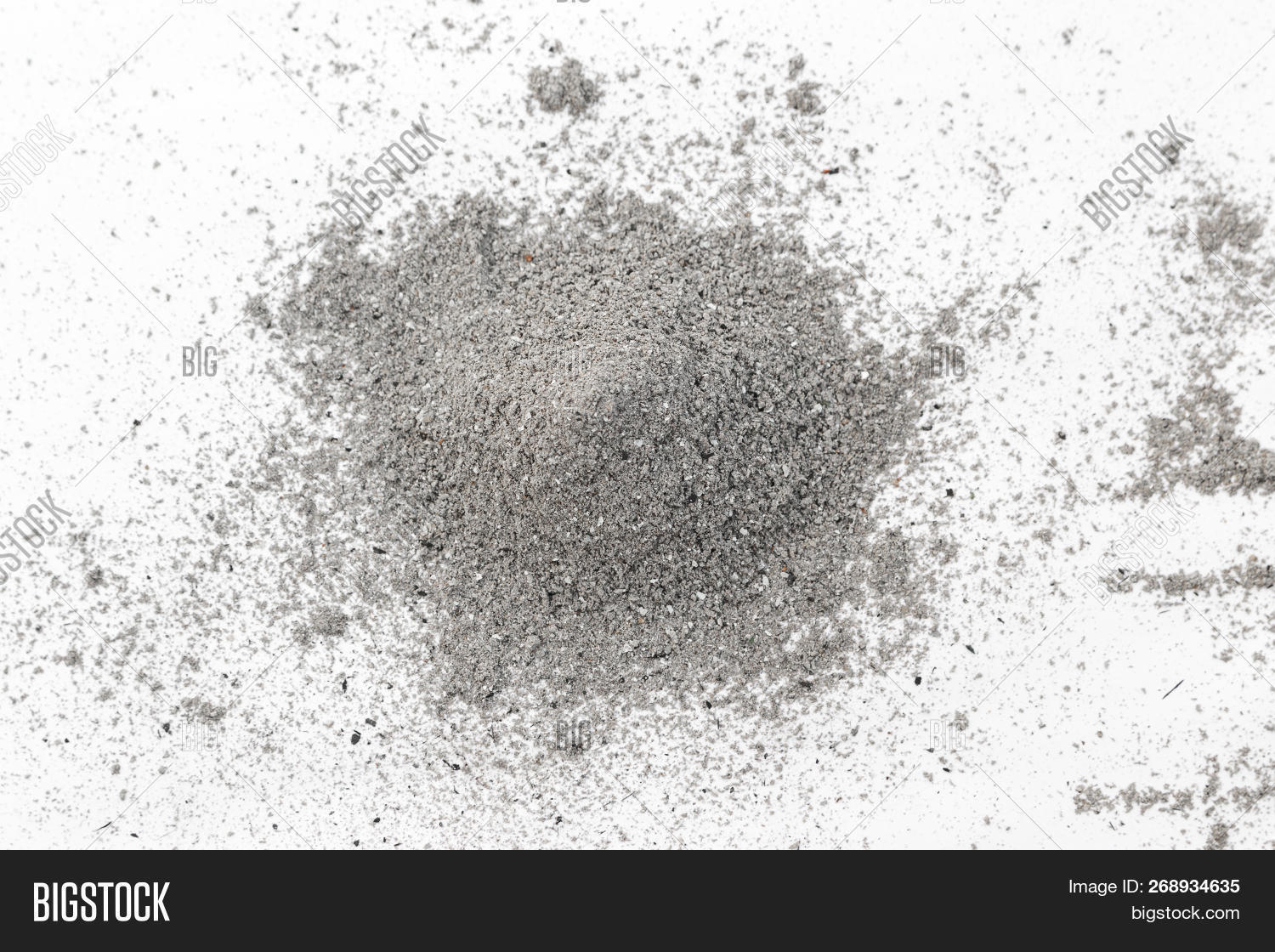 Ash Pile Isolated On Image & Photo (Free Trial) | Bigstock
