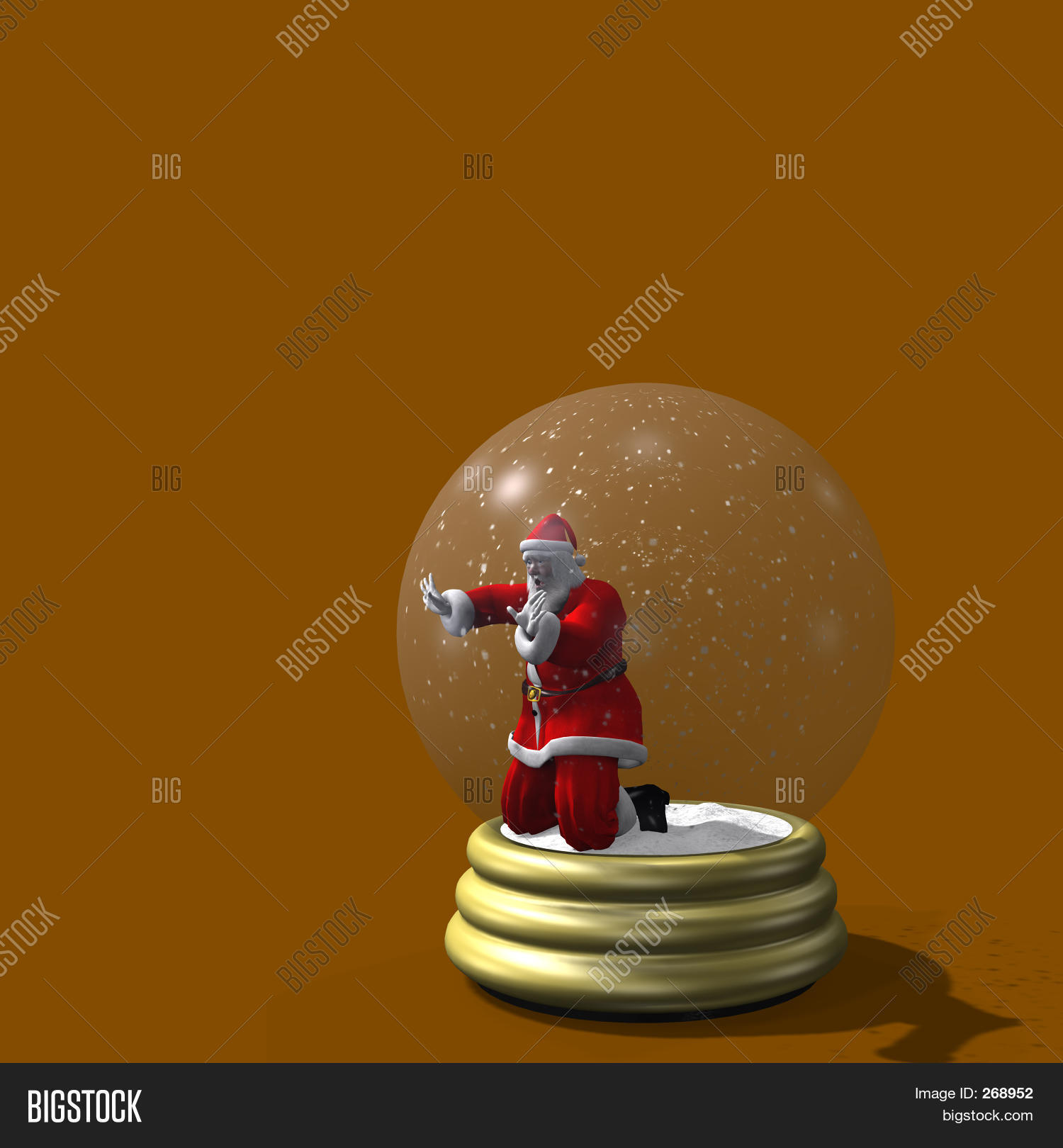 Santa Trapped Snow Image & Photo (Free Trial) | Bigstock