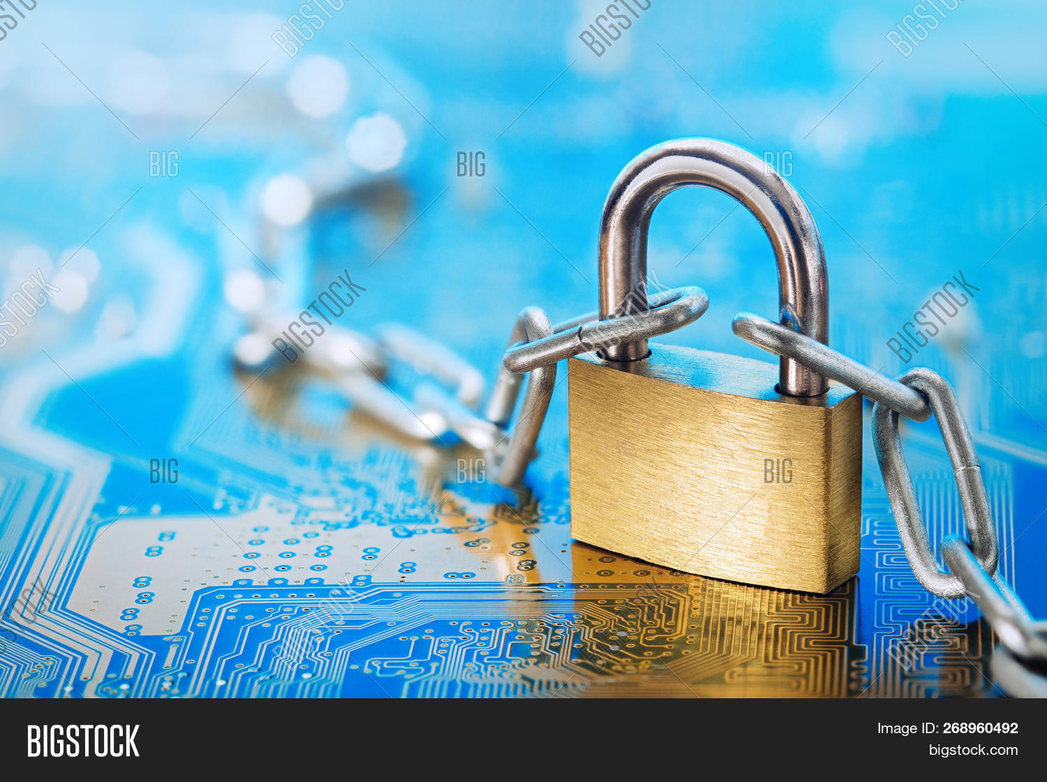 Padlock Chain On Image & Photo (Free Trial) | Bigstock