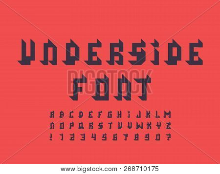 Vector y foto Underside Font. (prueba gratis) | Bigstock