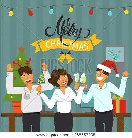 Christmas Party Vector & Photo (Free Trial) | Bigstock