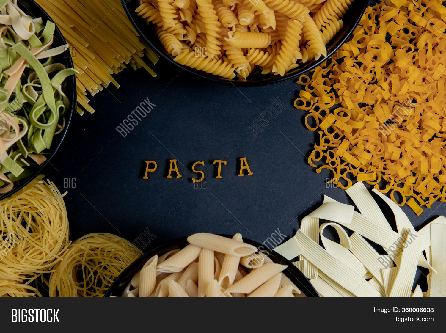 Raw Round Pasta On Image & Photo (Free Trial) | Bigstock