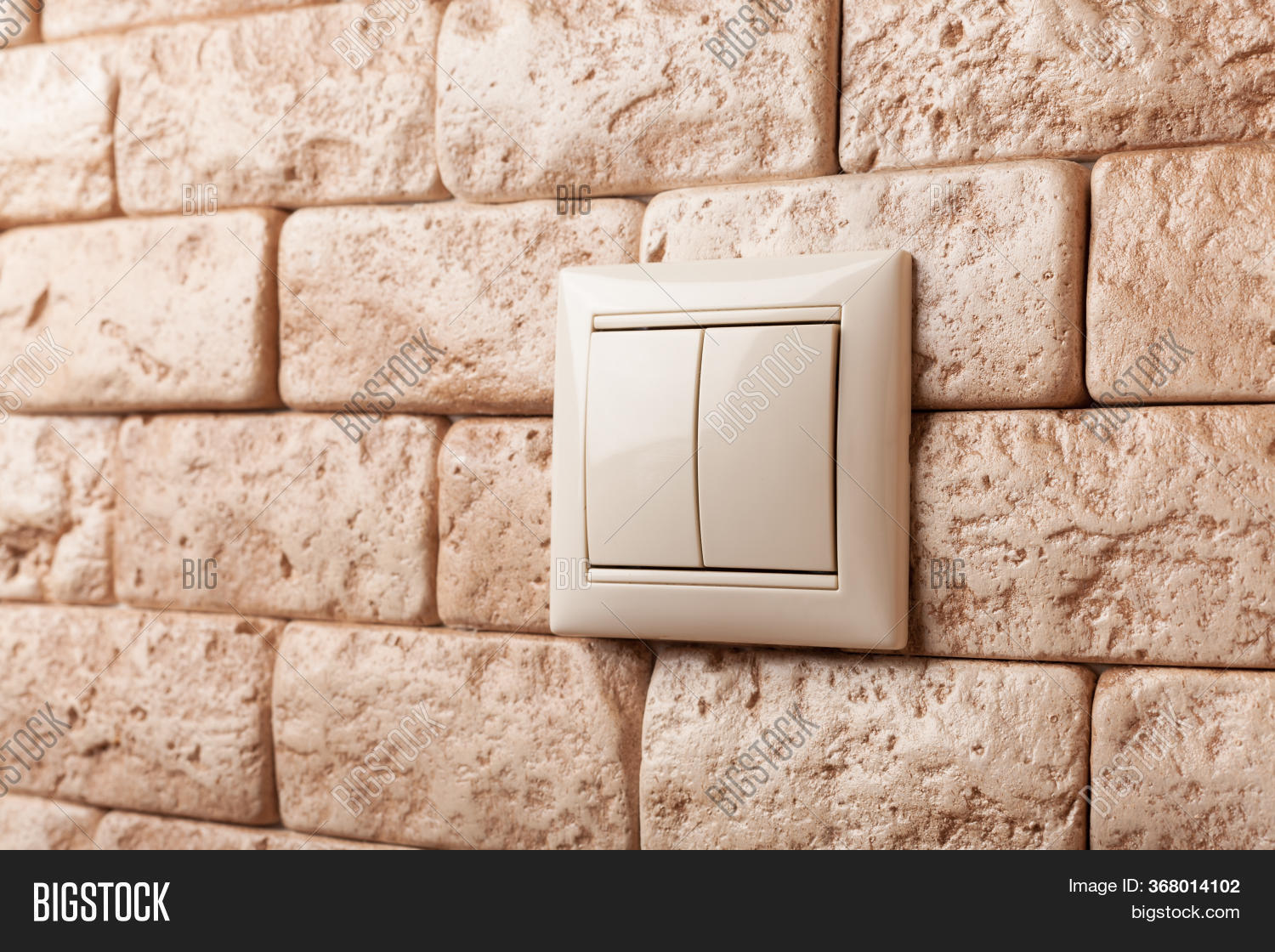 Light Switch On Beige Image & Photo (Free Trial) | Bigstock
